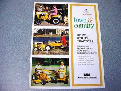 Minneapolis Moline Home Utility Tractors Color Brochure Nice Rarer ...