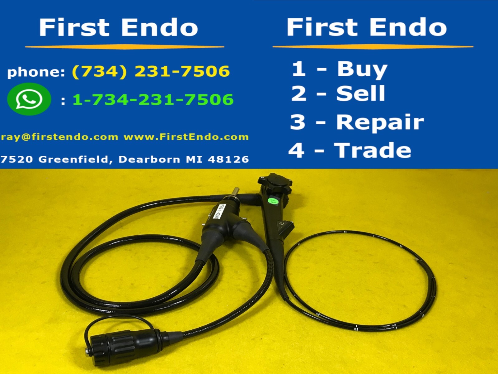 Fujinon EG-530NP Ultra Slim Gastroscope Endoscope Endoscopy (3126-s62 ...