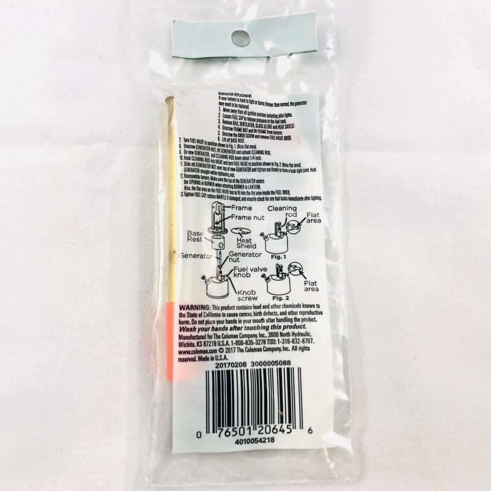 NEW Coleman 226 Lantern Generator for Models 222, 226, 229, & 3022 ...