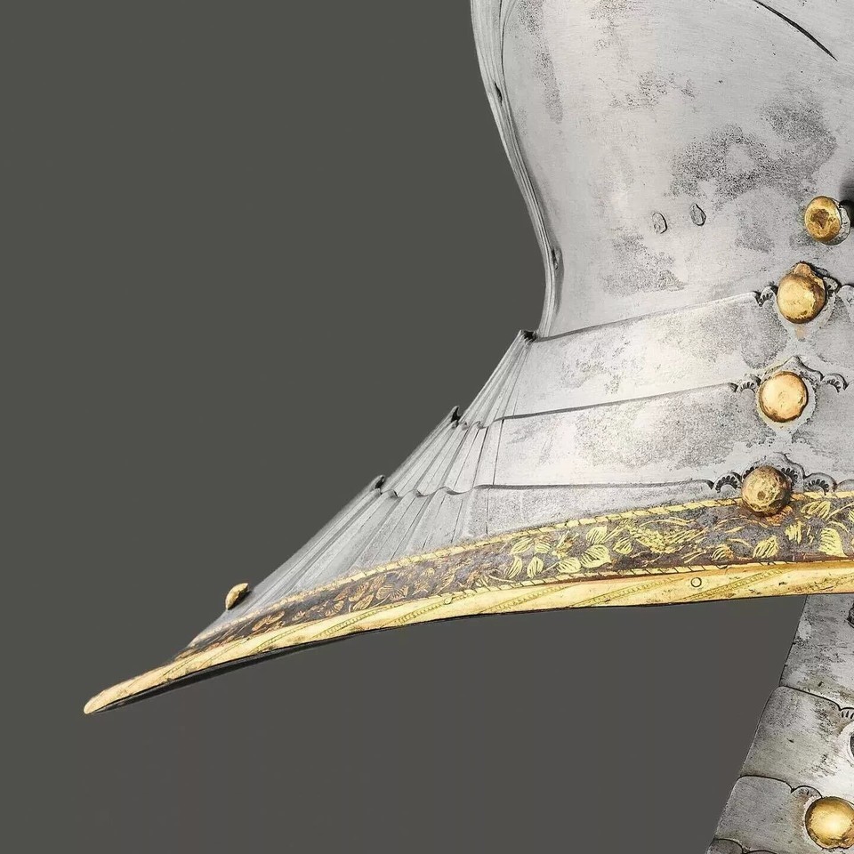 Medieval german Sallet and Bevor of Maximilian Armor helmet Antique ...