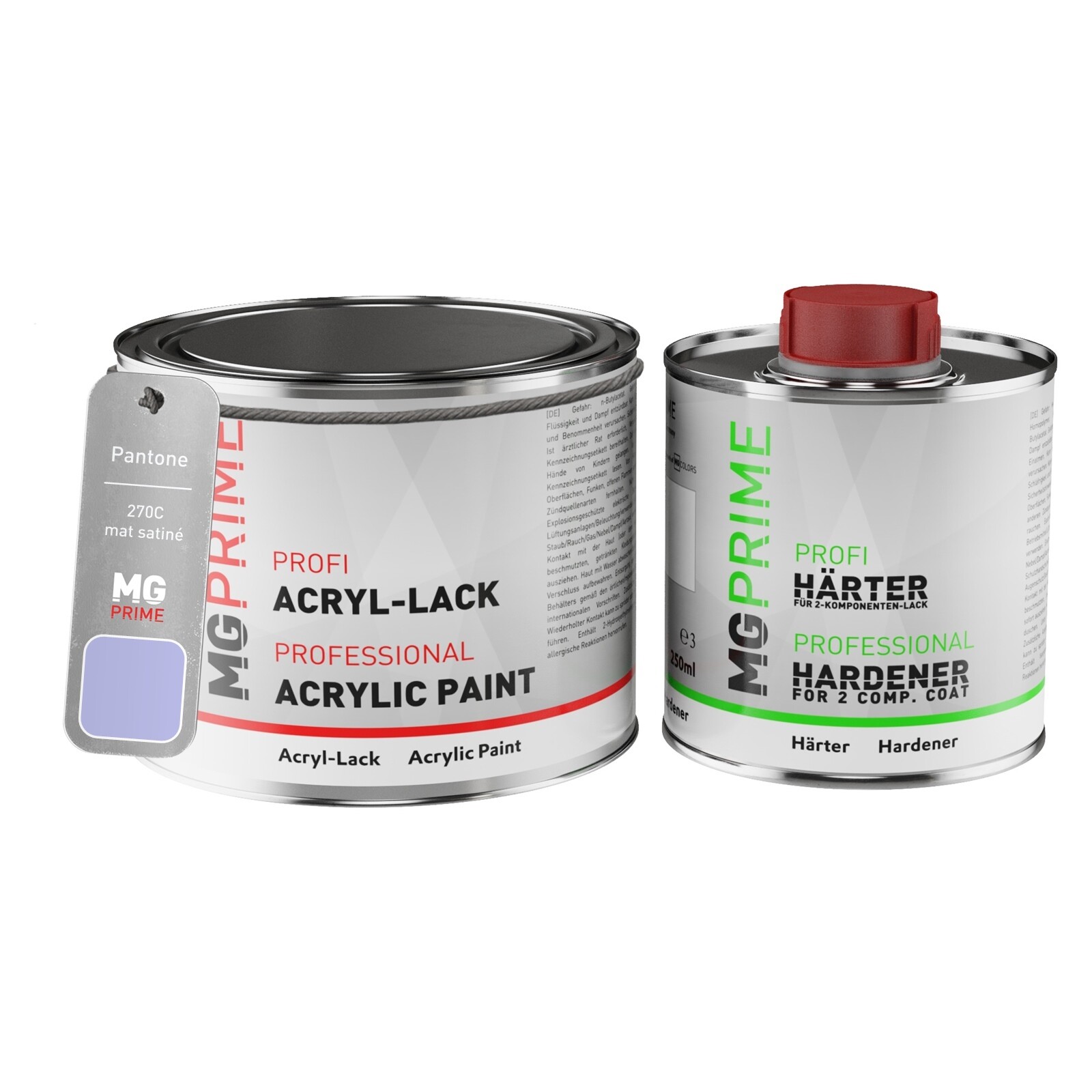 Pantone 270C Violet Peinture acrylique mat satinée Pot de 0,75 litre ...