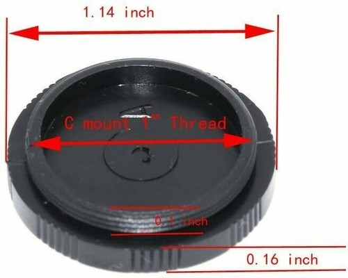 C Mount Dust Cover Cap for CCTV Camera Lens Body Plastic Pack of 10 | eBay