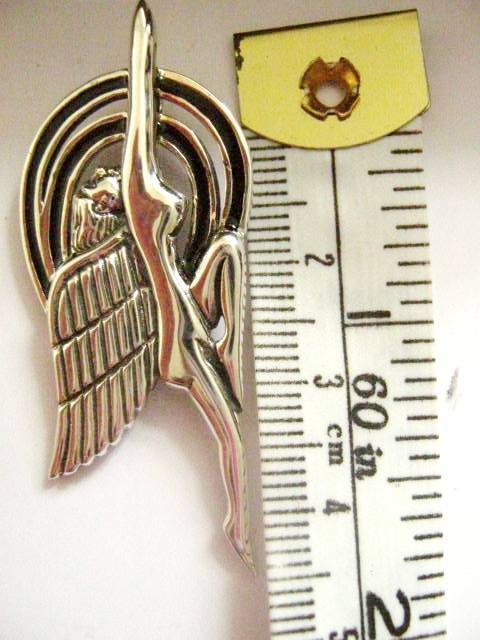 Art Deco Nike Greek Goddess of Speed Strength Victory Sterling Silver ...