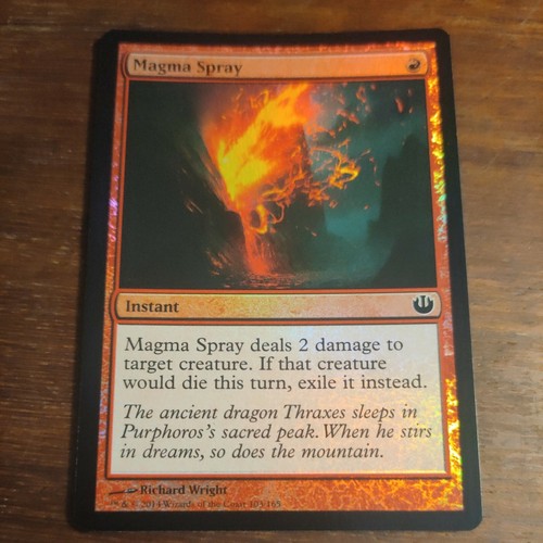 Magma Spray FOIL MTG card. Image is of actual card | eBay Australia