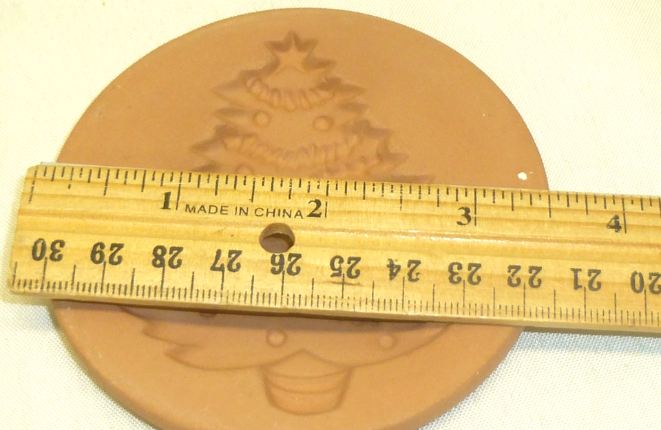 Terracotta Cookie Press Mold Stamp Christmas Tree NO HANDLE 3.5" | eBay