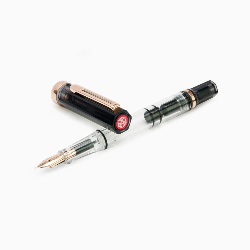 Twsbi Eco Smoke Rose Gold M Medium | eBay UK