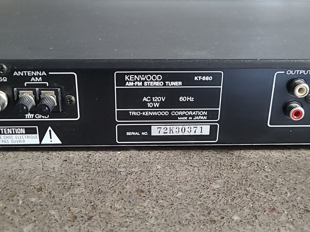 Kenwood KT-880 Quartz Synthesizer AM-FM Stereo Tuner | eBay Kenwood KT-880 Quartz Synthesizer AM-FM Stereo Tuner | eBay