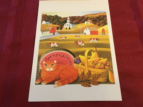 Postcard "Country Cat" 1986 by Reg Cartwright The Cat Postcard Book ...