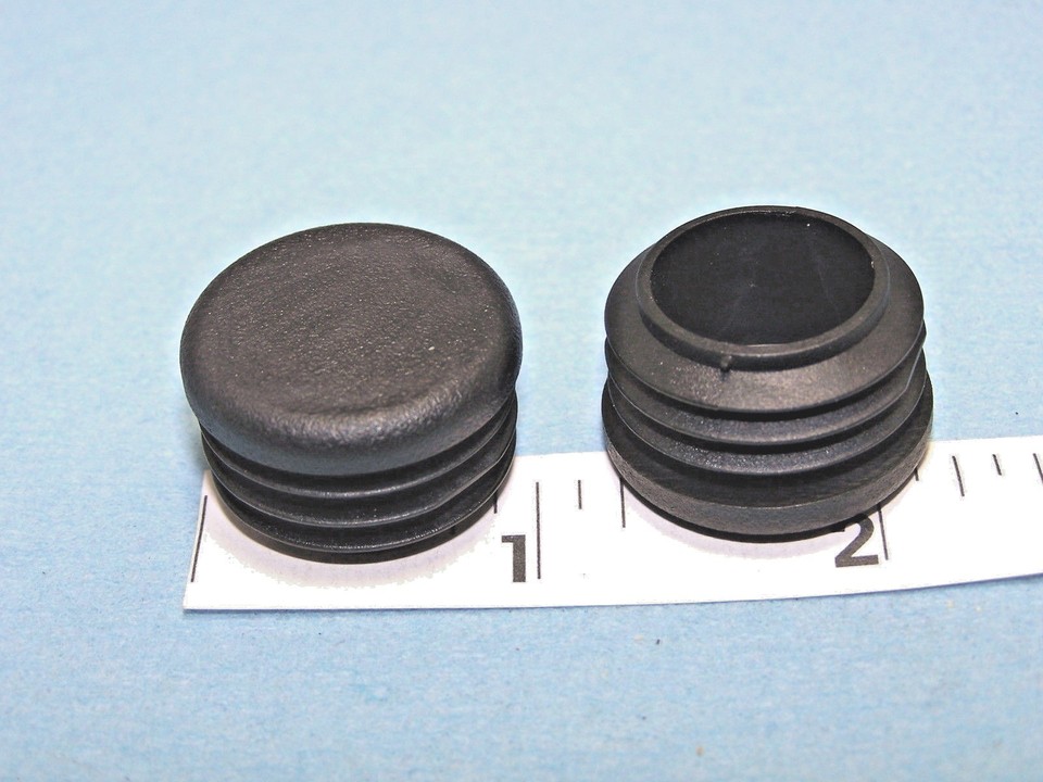 Plastic Insert Caps the end of 1" Round Tube 10-12 gauge wall/Also 3/4 ...