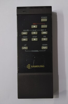 Vintage Samsung VCR Video Recorder Remote Control Old 1980s Cleaned ...