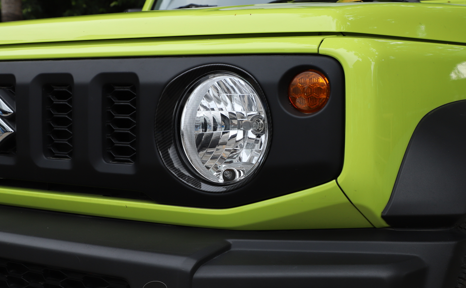 Carbon Fiber ABS Front Headlight Fog Light Grille Cover For Suzuki ...