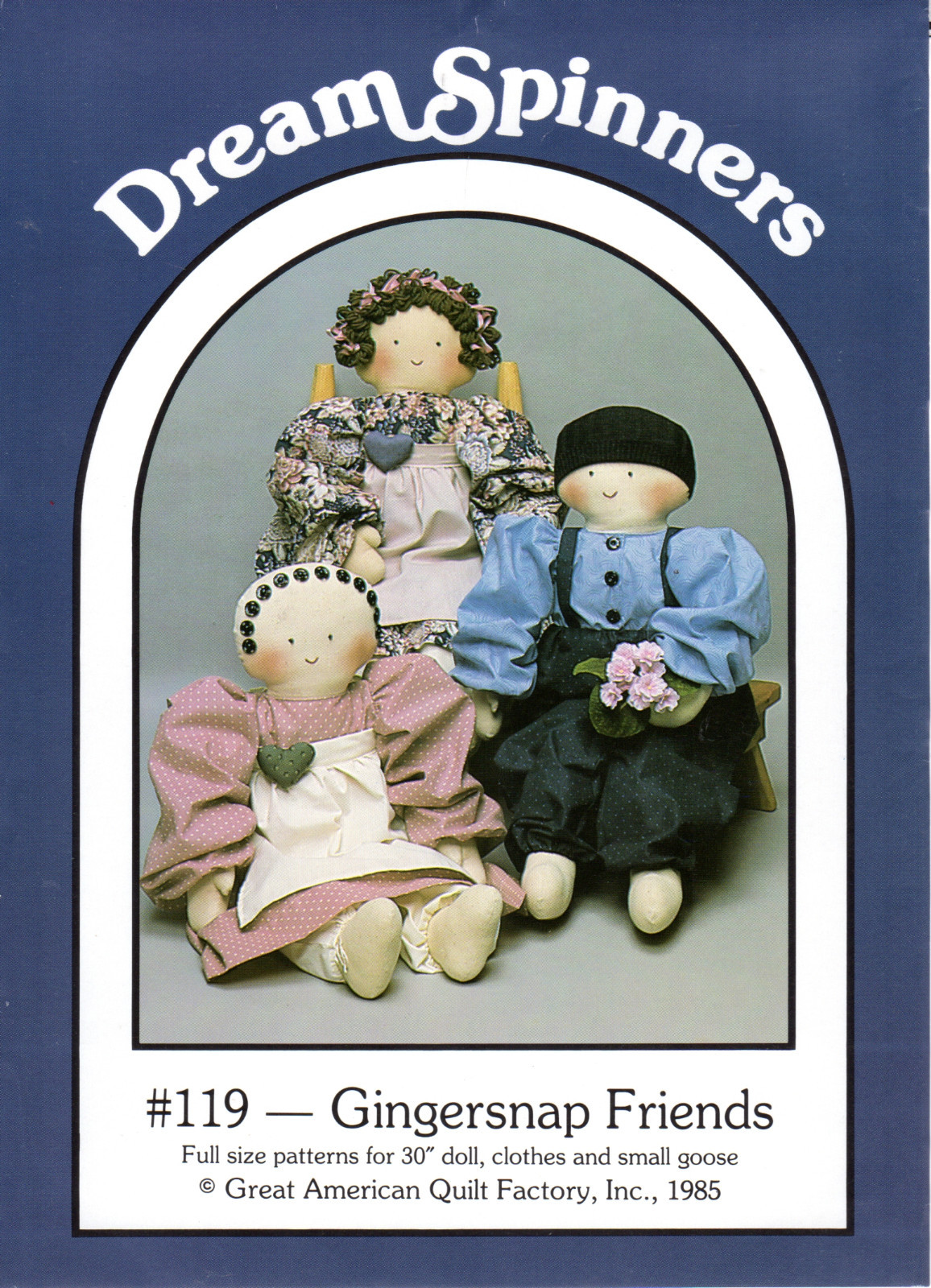 Choice UNCUT Dream Spinners Doll & Craft Patterns by Great American ...