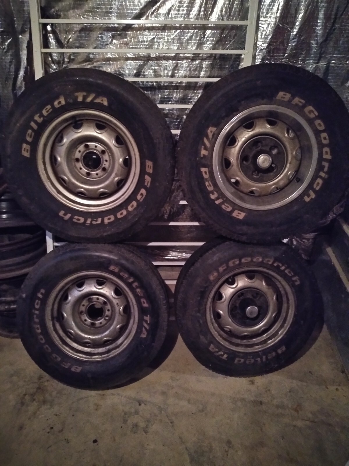 1970s MOPAR DODGE PLYMOUTH O.E.M. 5.5" X 14" RALLY WHEELS w/ 4 1/2 ...