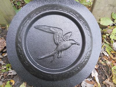Bird seagull mini birdbath plastic mold cement plaster feeder mould 9 ...