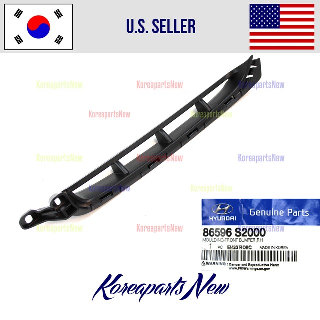HYUNDAI OEM 19-20 Santa Fe Front Bumper Grille-Molding Right 86596S2000 ...