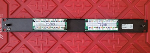 Leviton 69586-U12 Cat 6 UTP Flat 110-Style Patch Panels 12-Port 1RU ...