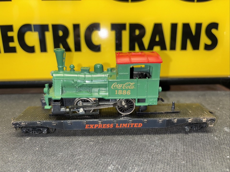 Playart Coke 0-4-0 Steam Engine On A 50’ HO Flat Car, Coca-Cola, HTF | eBay