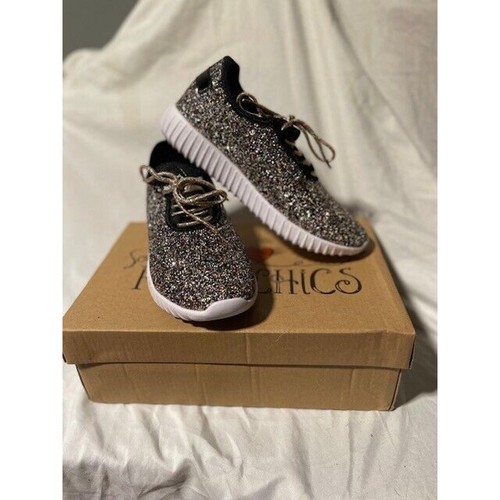 Southern Fried Chics Sneakers Shoes Women's Size 7 Sparkle Glitter ...