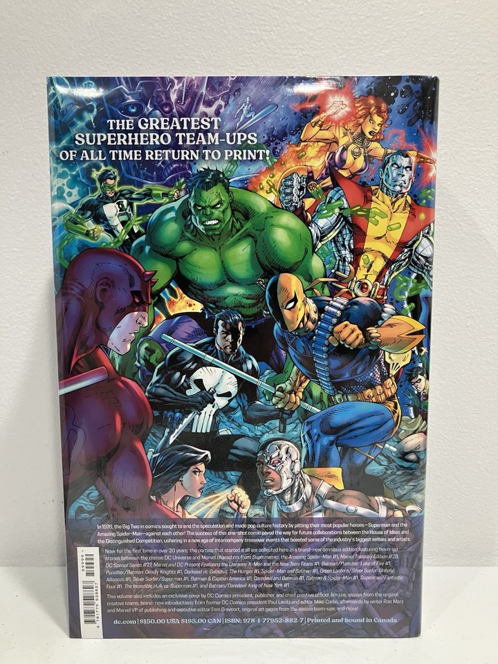 DC Versus Marvel Omnibus Jim Lee DM Variant Spider-Man Batman Superman ...