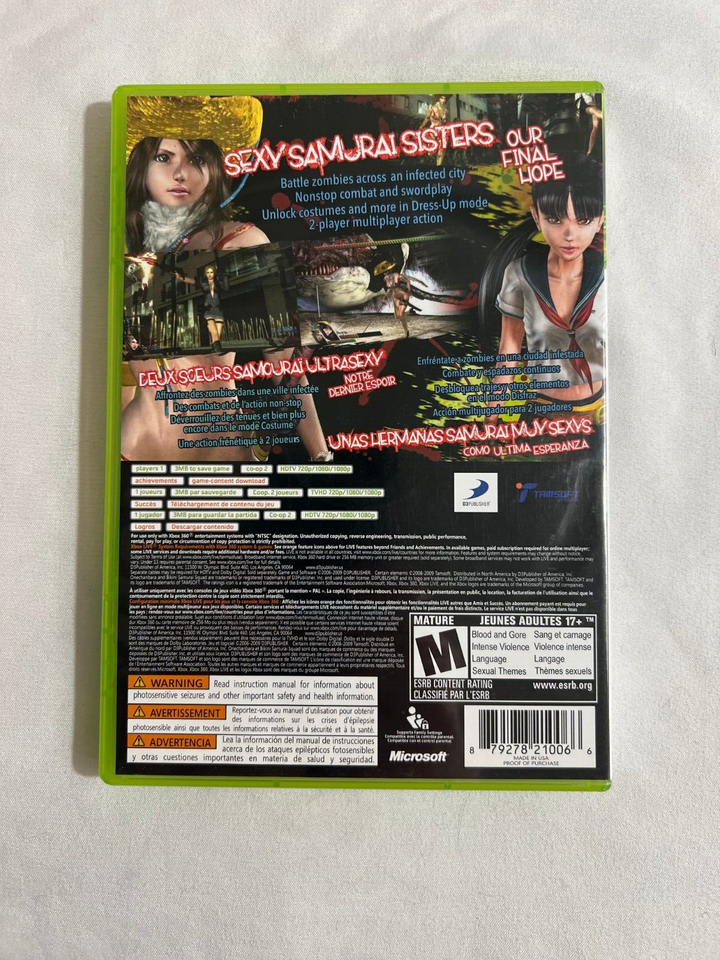 Onechanbara: Bikini Samurai Squad (Microsoft Xbox 360, 2009) Complete ...