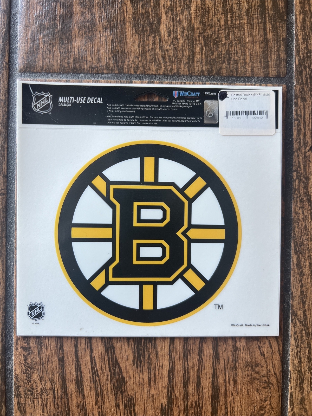 Boston Bruins 5x6 MULTI-USE DECAL PERFECT FOR CAR WINDOWS NHL LICENSED ...