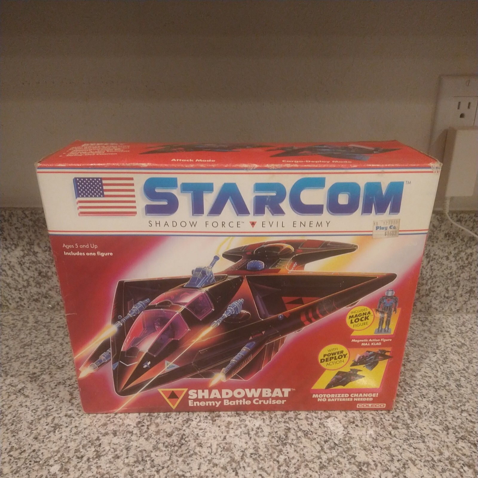1986 Coleco Starcom Shadowbat Enemy Battle Cruiser Action Figure New In ...