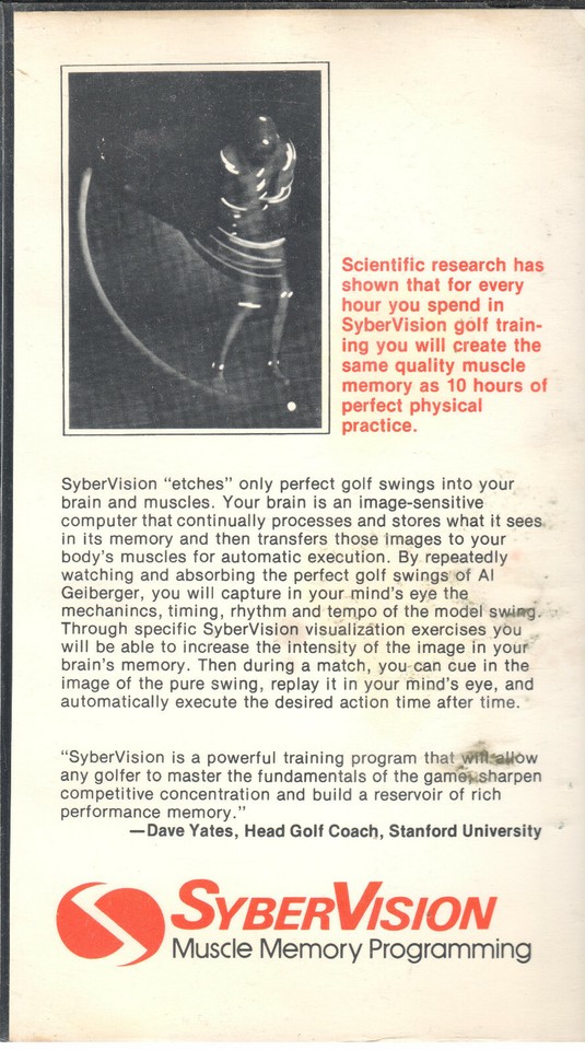 SyberVision Men's Muscle Memory Programming for Golf with Al Geiberger ...