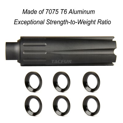 4.5" Extra Long Linear Compensator Muzzle Brake for .22LR .223 556 9MM ...