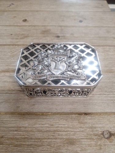 Trinity Broadcasting Network Silver Tone Trinket Box | eBay
