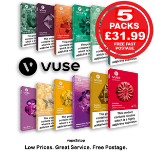VUSE EPOD Cartridge Vuse E Pod EPods Refill 5 Packs of 2. All Flavours ...