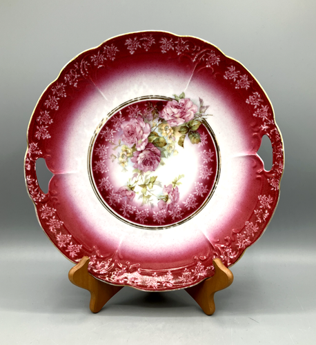 Antique Three Crowns 1909-1916 10 1/2" Porcelain Plate Germany | eBay