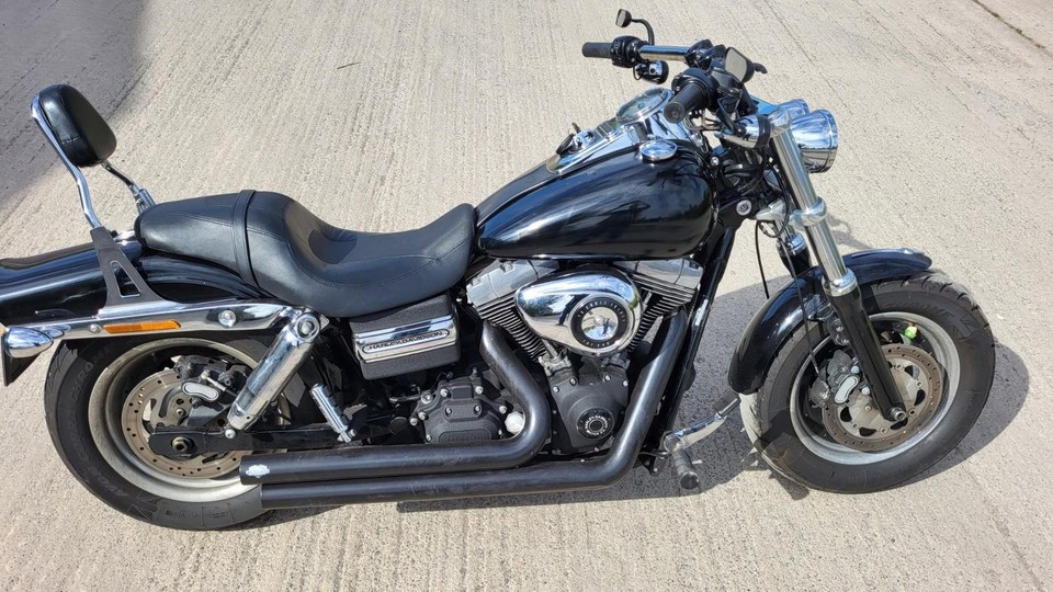 2010 HARLEY DAVIDSON FXDF FAT BOB 1584 10 DYNA BLACK CUSTOM CHOPPER ...
