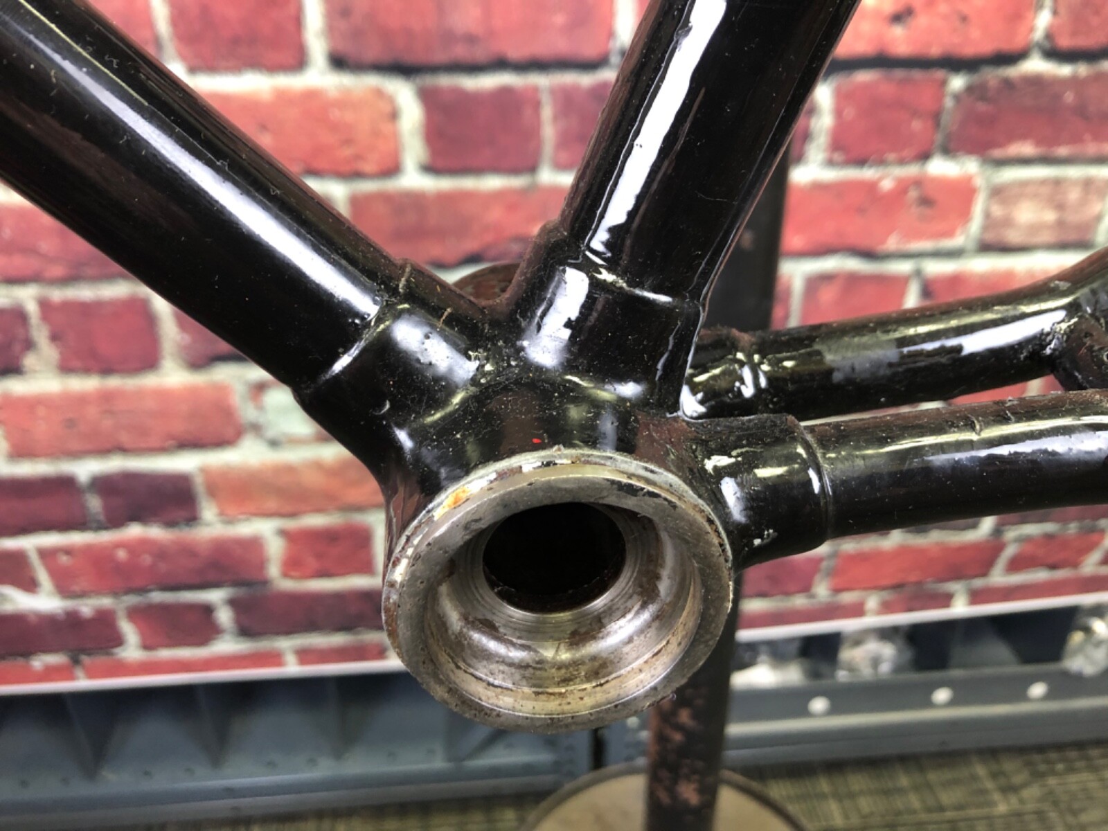 .VINTAGE ANTIQUE CCM CRESCENT STEEL FRAMESET LADIES FRAME REPAINTED ...