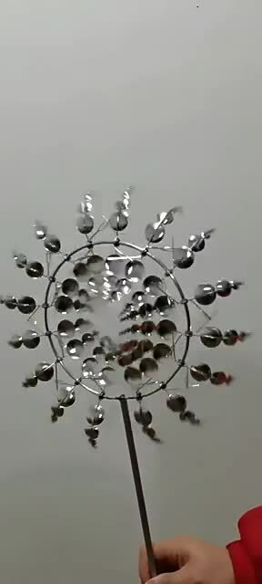 Amazing Wind Spinner Yard Decor Metal Windmill Magic Metal Kinetic ...