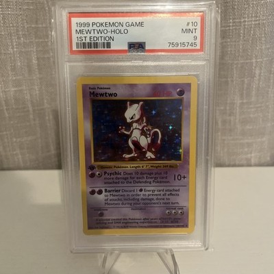Pokémon TCG 1999 Mewtwo 1st Edition PSA 9 | eBay UK