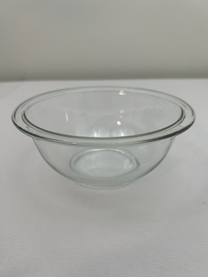 Vintage Pyrex 322 Flat Rim Mixing Bowl (1 QT 1L / 7”) Clear Glass | eBay