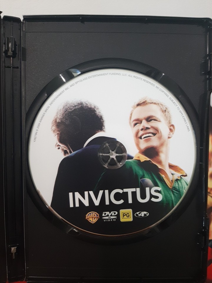 Invictus (DVD, 2009) Morgan Freeman & Matt Damon 🍿 Fast Tracked ...