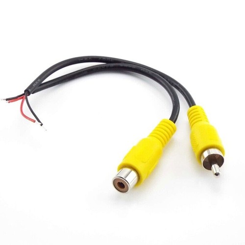 2wire Rca Female Male Audio Cable Av Video Stereo connector extension ...