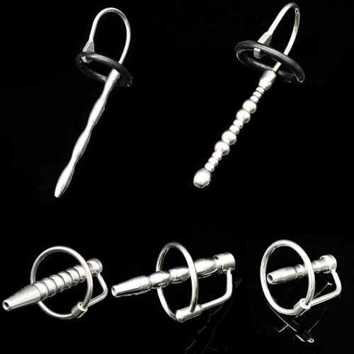 Urethral Sounding Stainless Steel Penis Plug Stretcher Dilator Chastity ...