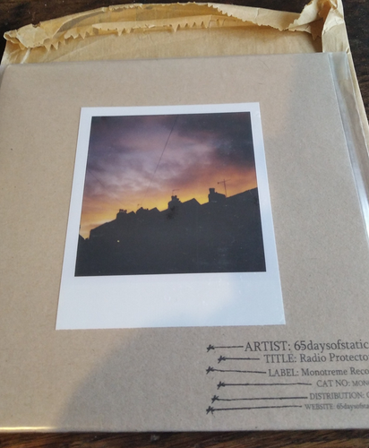 65daysofstatic - radio protector 7" vinyl record no 1411/3000 65 days ...