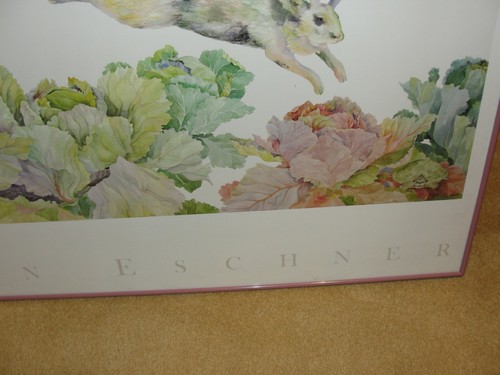 Robin Eschner hare heaven framed poster. | eBay