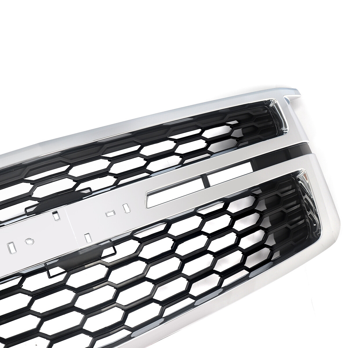 For 2015-2020 Chevrolet Tahoe Suburban Front Upper Grille Chrome&Black ...