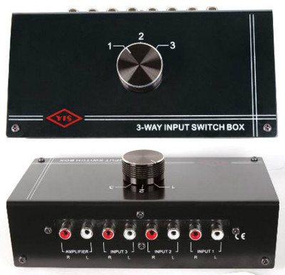 NEW 3 RCA Input Source Audio Selector Stereo Switch Inputs change ...