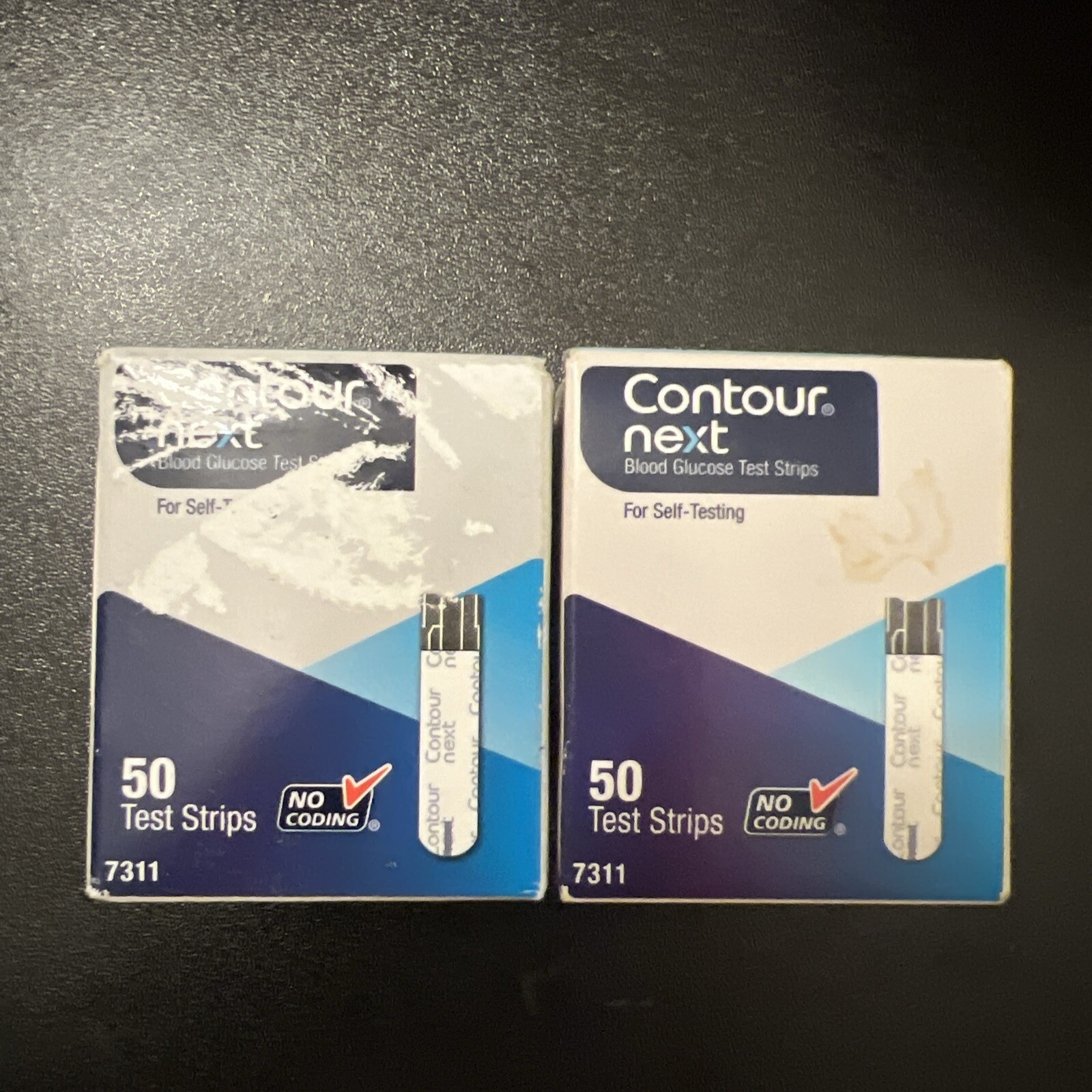 CONTOUR NEXT 7311 Boxes 2 50ct Boxes Total 100ct Exp 3/25, 6/25 ...