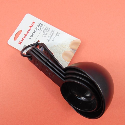 KitchenAid Measuring Cups Set Black Kitchen Baking Cooking Utensils ...