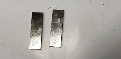 2-PC 1.27mm CEJ Rectangle Steel Gage Gauge Block. shelf-f4 #2 webber ...
