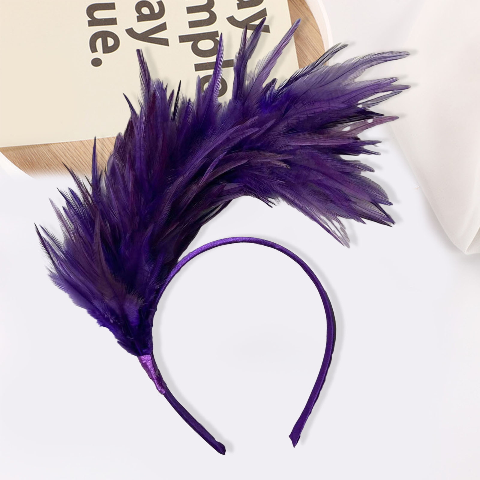 Feather Headbands Affordable Colorful Headband Set for Weddings Parties ...