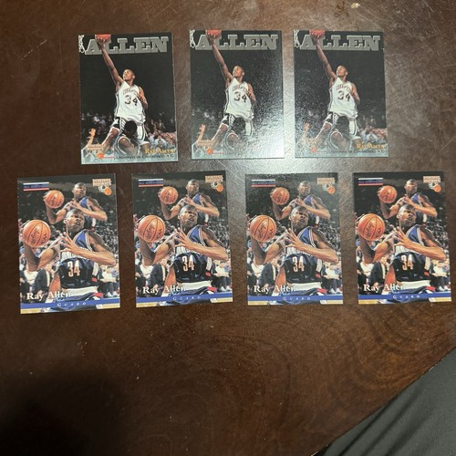 Ray Allen Lot Of College Basketball Rookie Cards 5 Card Ray Allen UConn ...