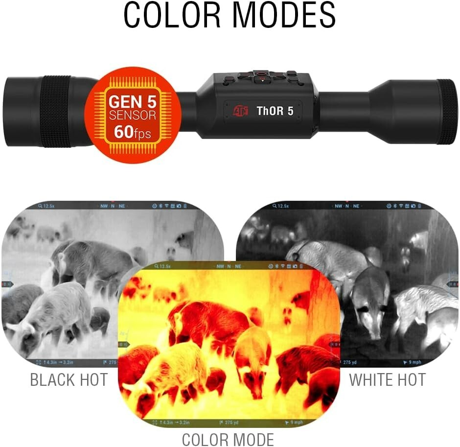 ATN THOR 5 640 3-24x Smart HD Thermal Rifle Scope | Ultra Sensitive Gen ...