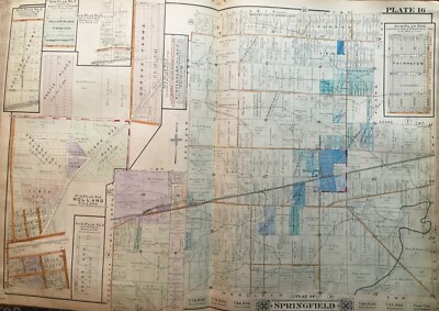1924 SPRINGFIELD TWP LUCAS COUNTY OHIO SPENCER TO ADAMS TWP & MONCLOVA ...
